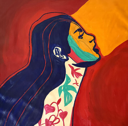 Intense III by Juca Maximo (2019) : Painting Acrylic, Pastel on Canvas ...