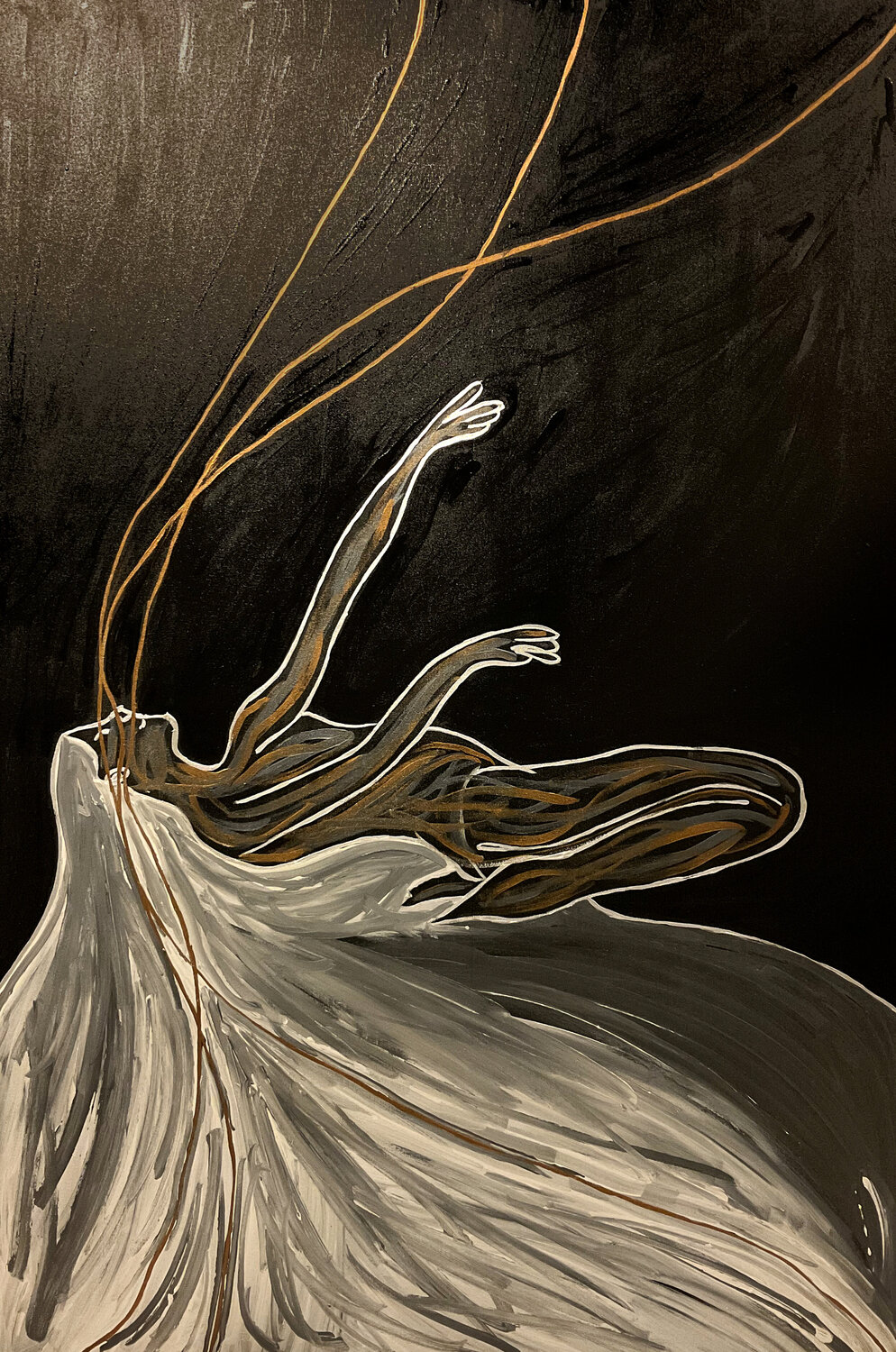 Energy XII – Becoming the Flow (Original Series – Hand Painted 1/3) di ...