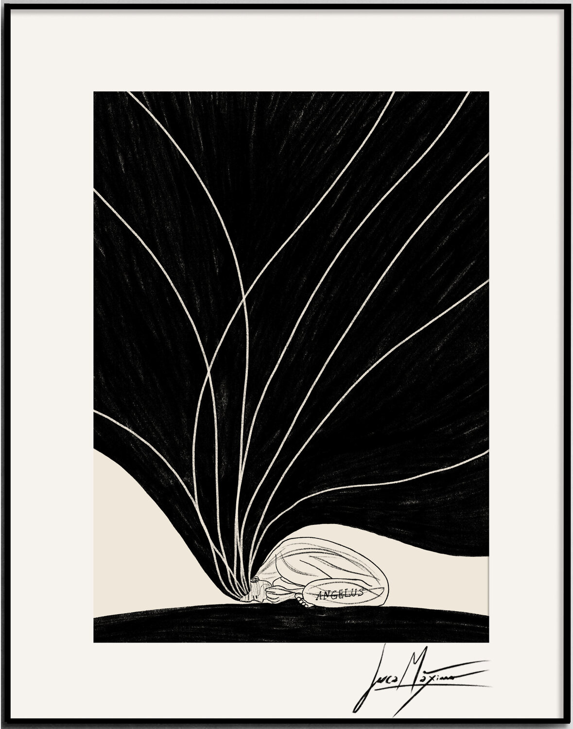 Sketch Angelus X by Juca Maximo (2022) : Drawing Pencil, Charcoal on ...