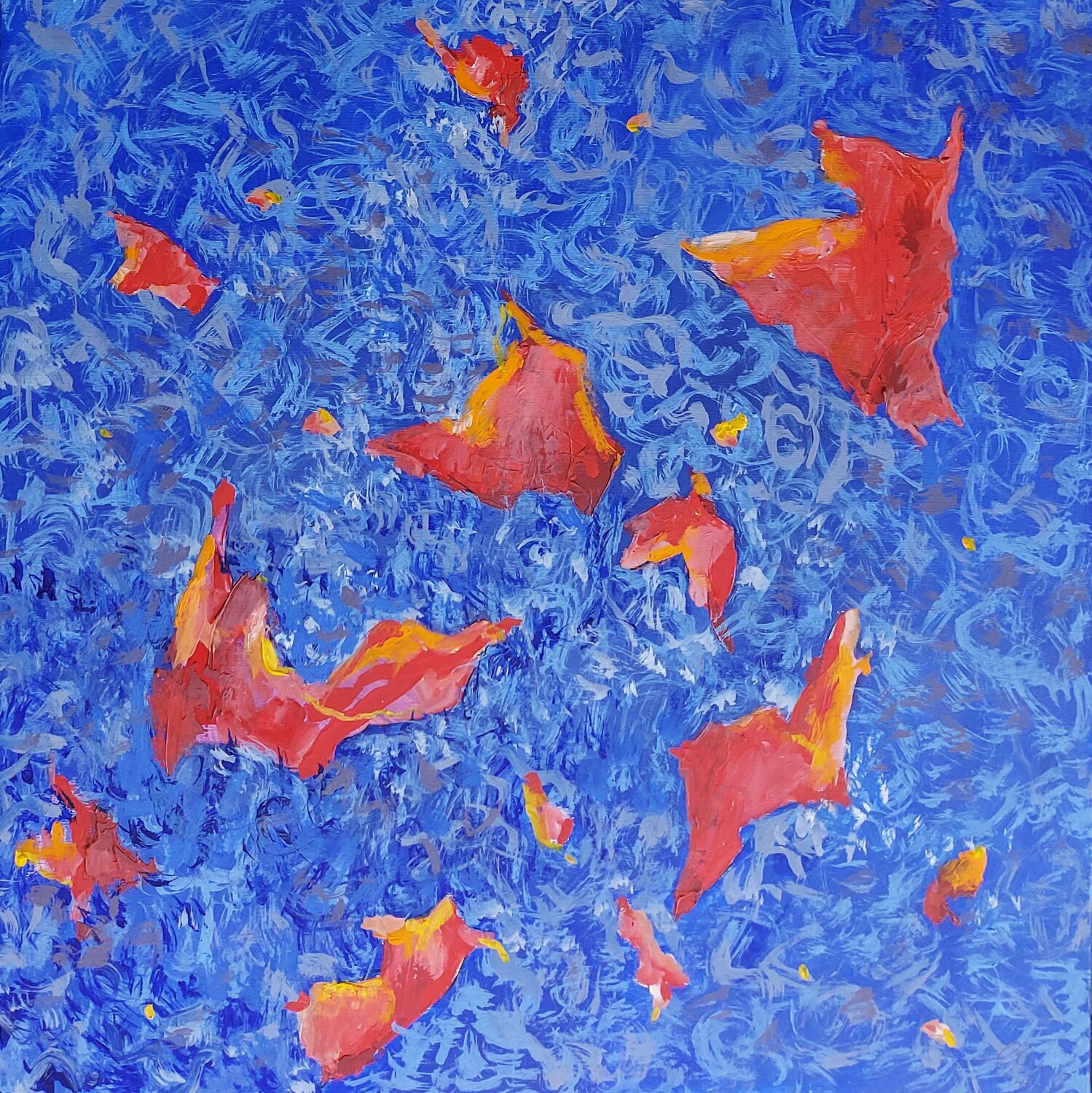 Anime alla deriva de Livio Lopedote (2022): Pintura Acrílico en Lienzo ...