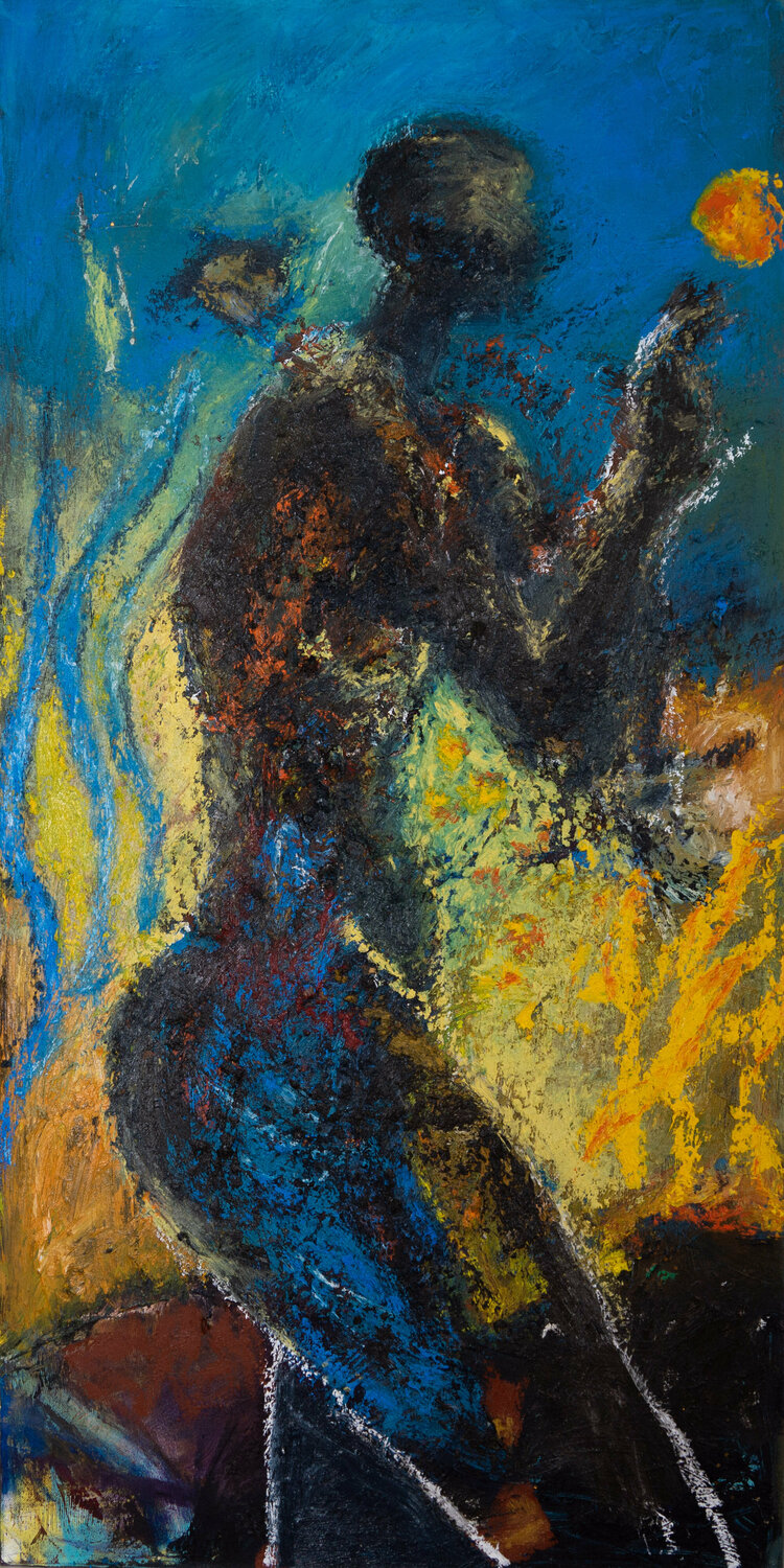 Juicy fruit by Temi Wynston Edun (2020) : Painting Acrylic, Oil on ...