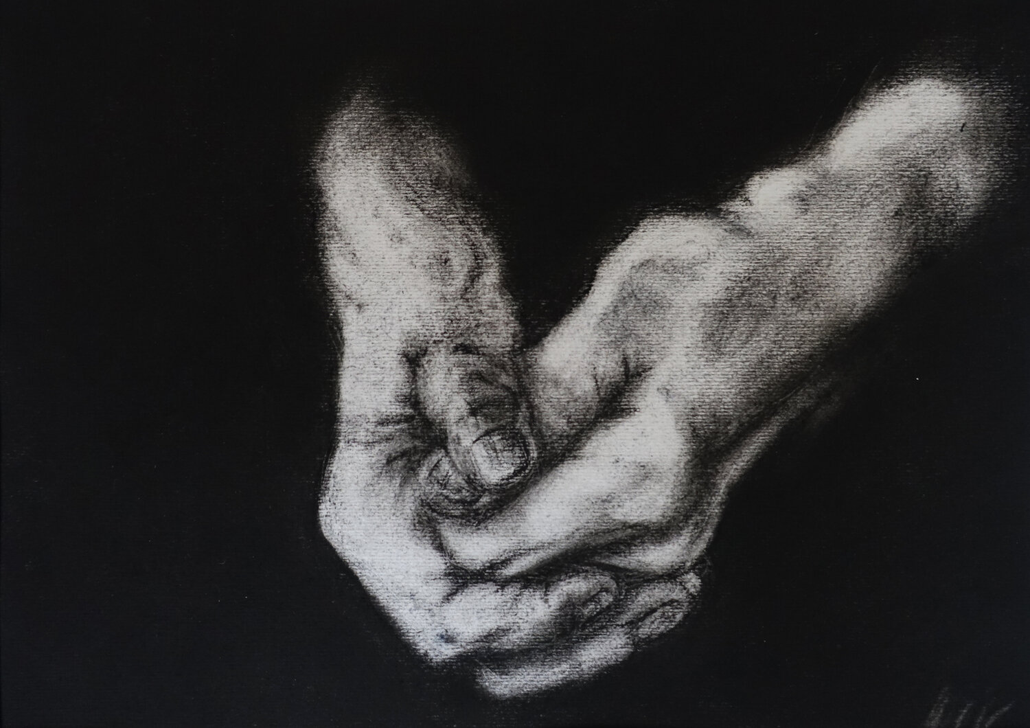Native hands by Masha Krivopishina (2020) : Drawing Pastel on Paper ...