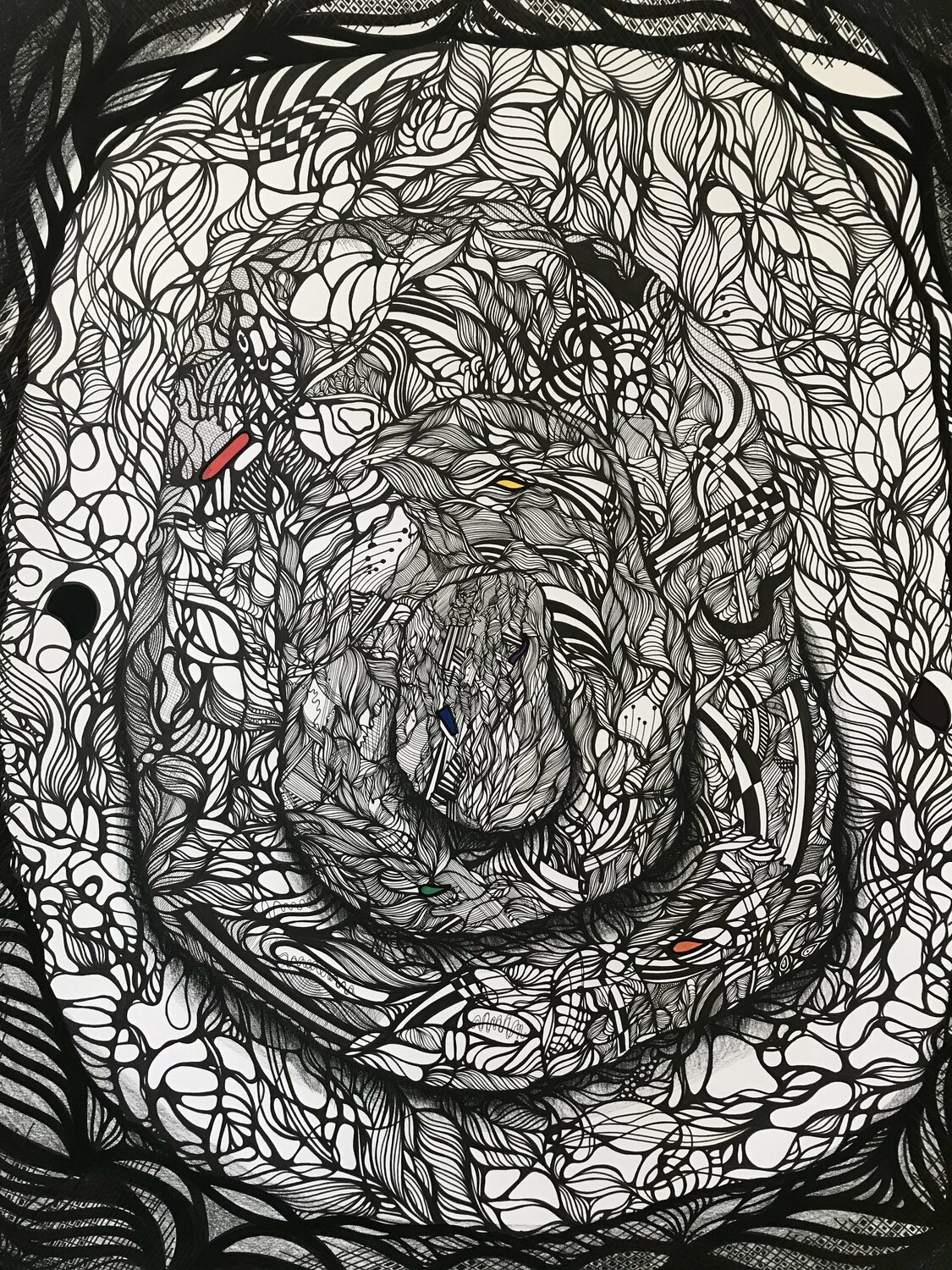 Black Pen Art Abstract