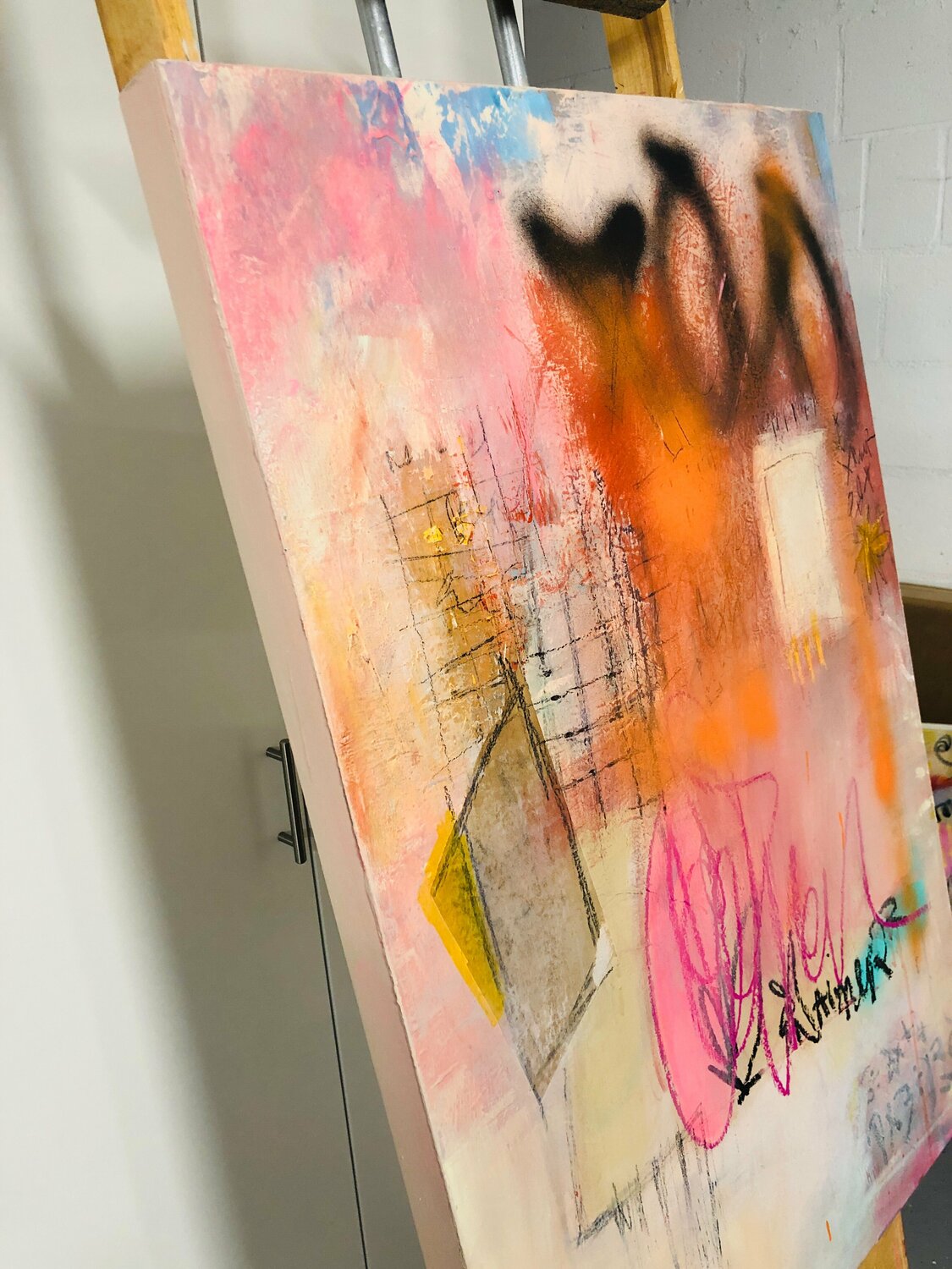 "I am Light" by Manaz Raiszadeh (2021) : Painting Acrylic, Graffiti on ...