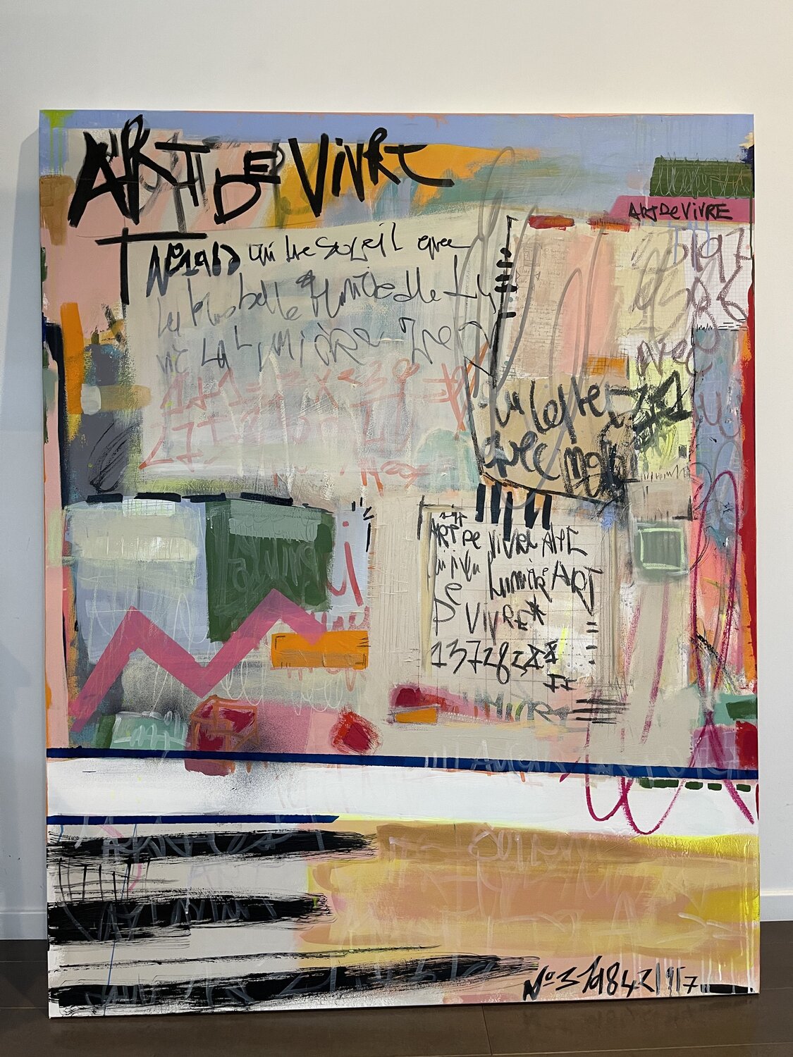 "Art de Vivre" by Manaz Raiszadeh (2022) : Painting Acrylic, Pastel on ...