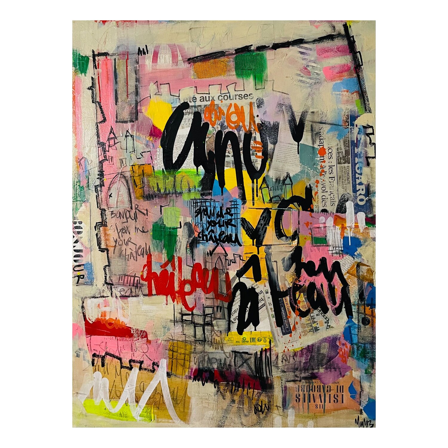 "Show Me Your Château" by Manaz Raiszadeh (2022) : Painting Acrylic on ...