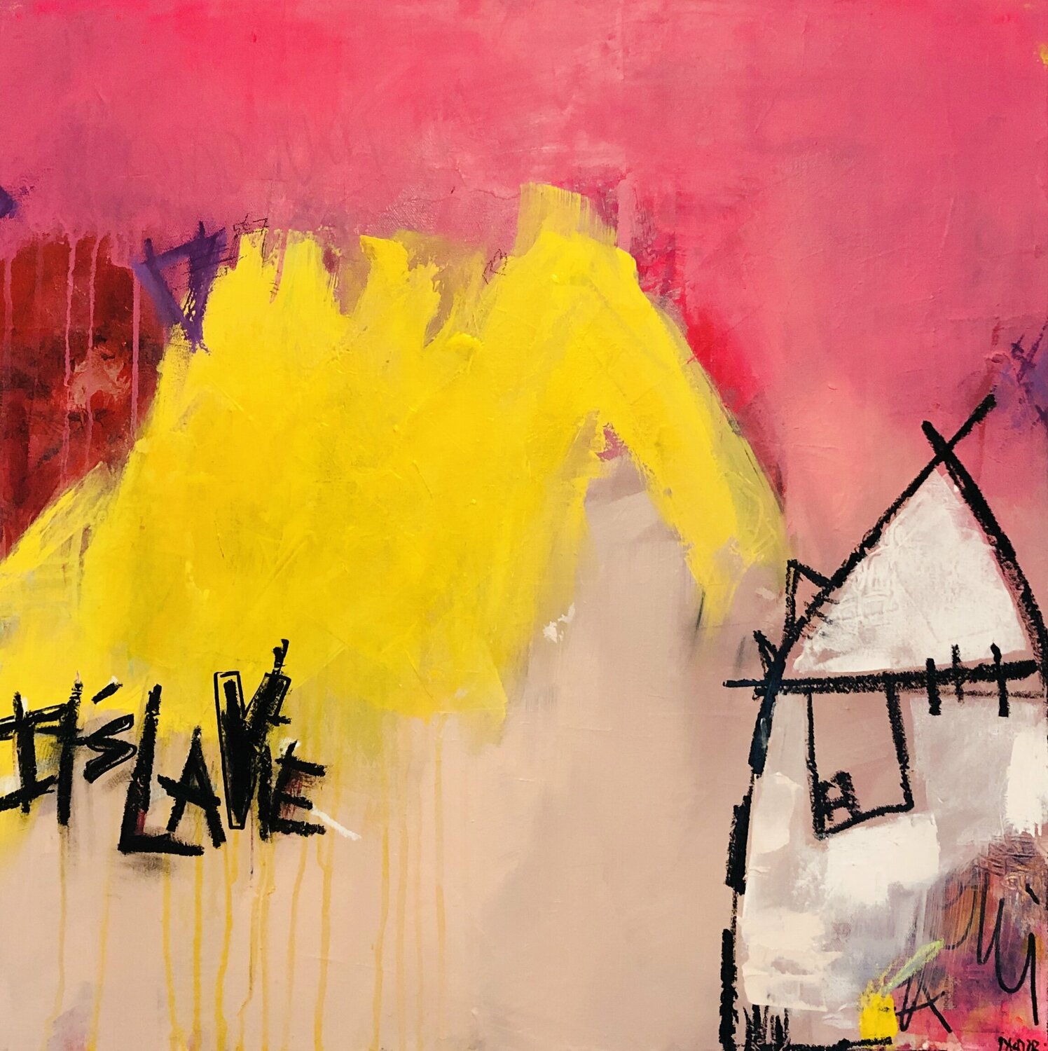 "It's La Vie" by Manaz Raiszadeh (2020) : Painting Acrylic, Pastel on ...