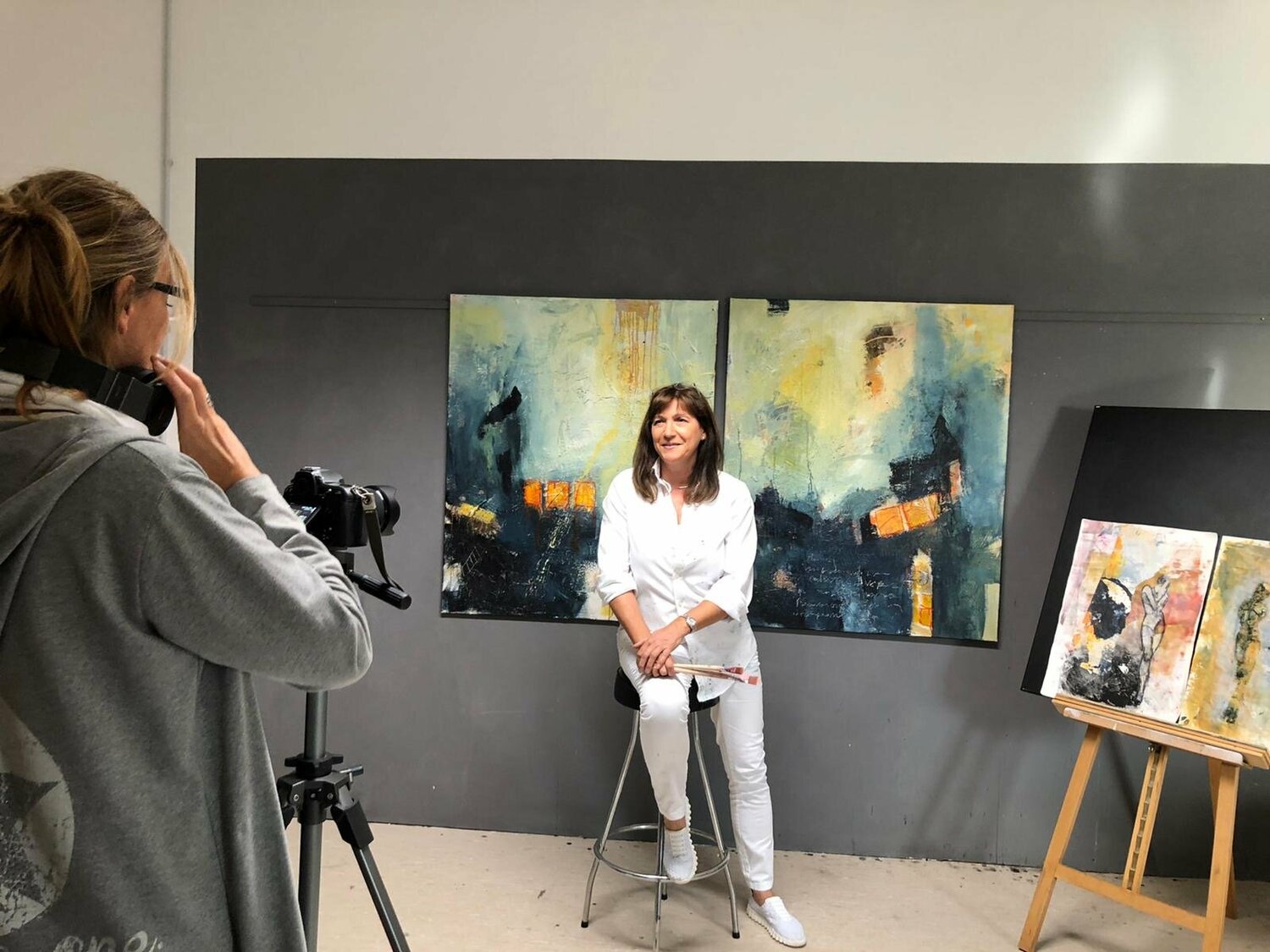 Auf dem Jakobsweg by Maria-Isabel Brandis (2019) : Painting Acrylic, India Ink on Canvas - Singulart