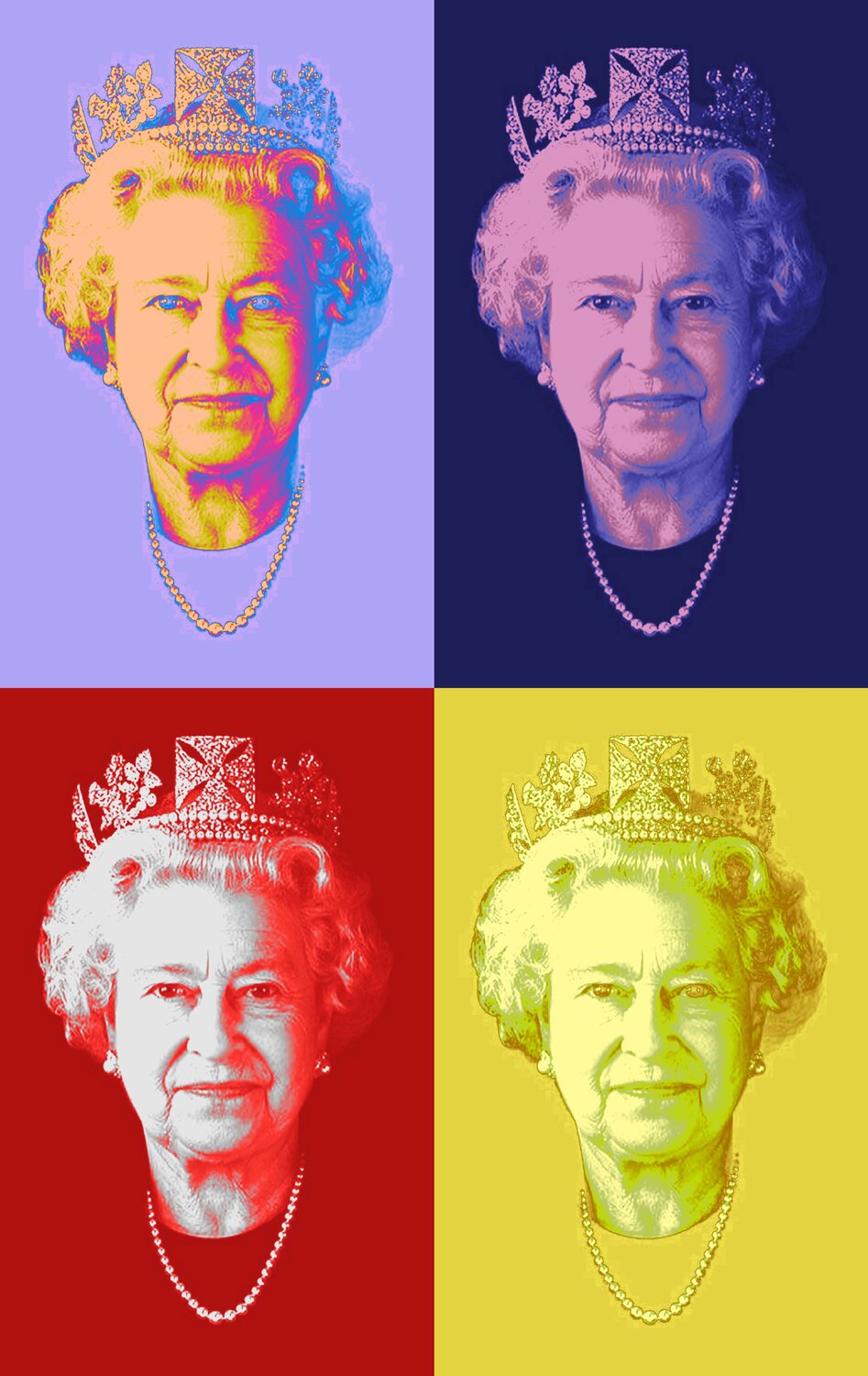 Queen Elizabeth II. by Maria-Isabel Brandis (2022) : Print Giclée print ...