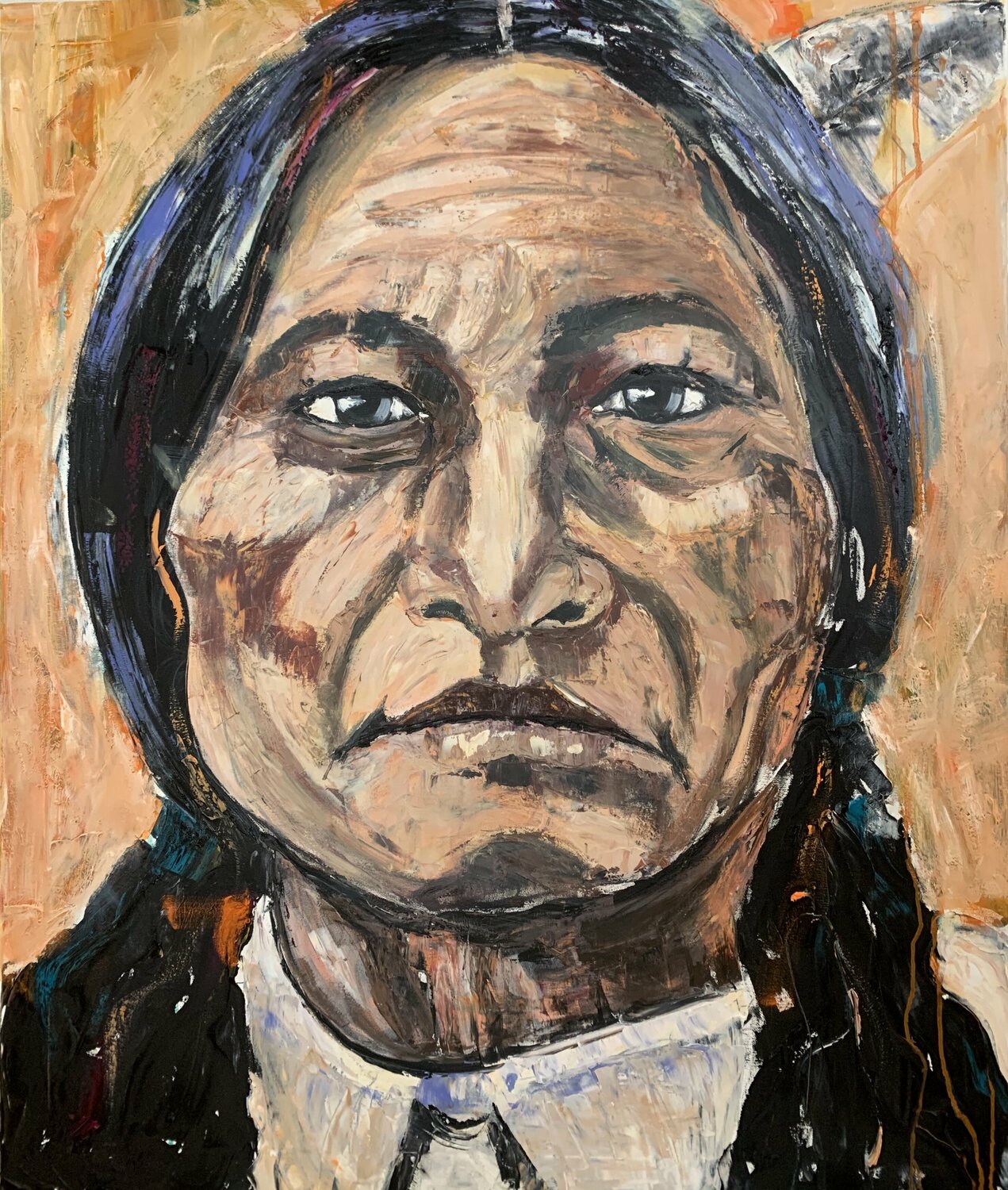 Sitting Bull by Maria-Isabel Brandis (2020) : Painting Oil on Canvas ...