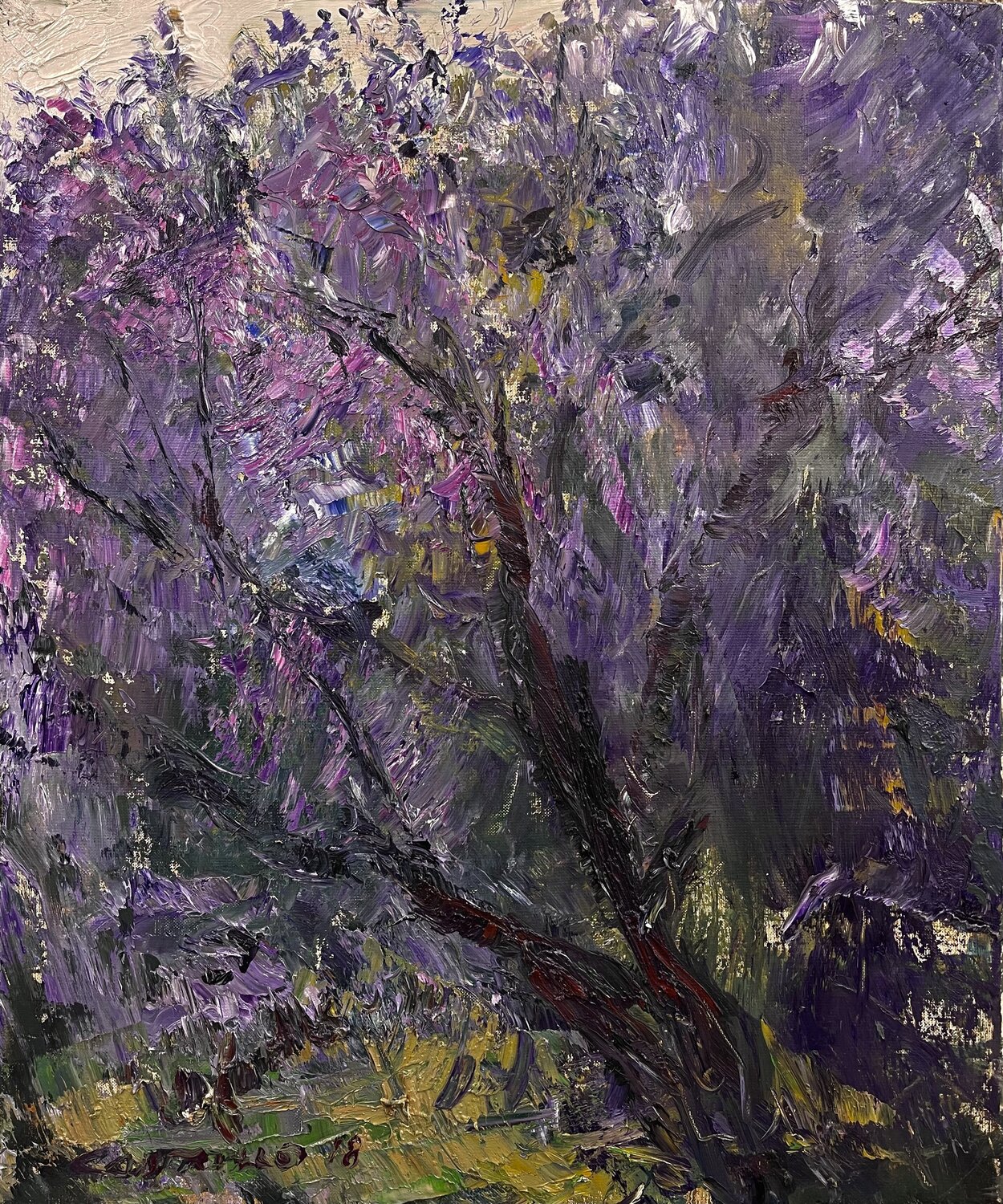 Jacaranda. Sevilla by José Luis Castrillo (2018) : Painting Oil on ...