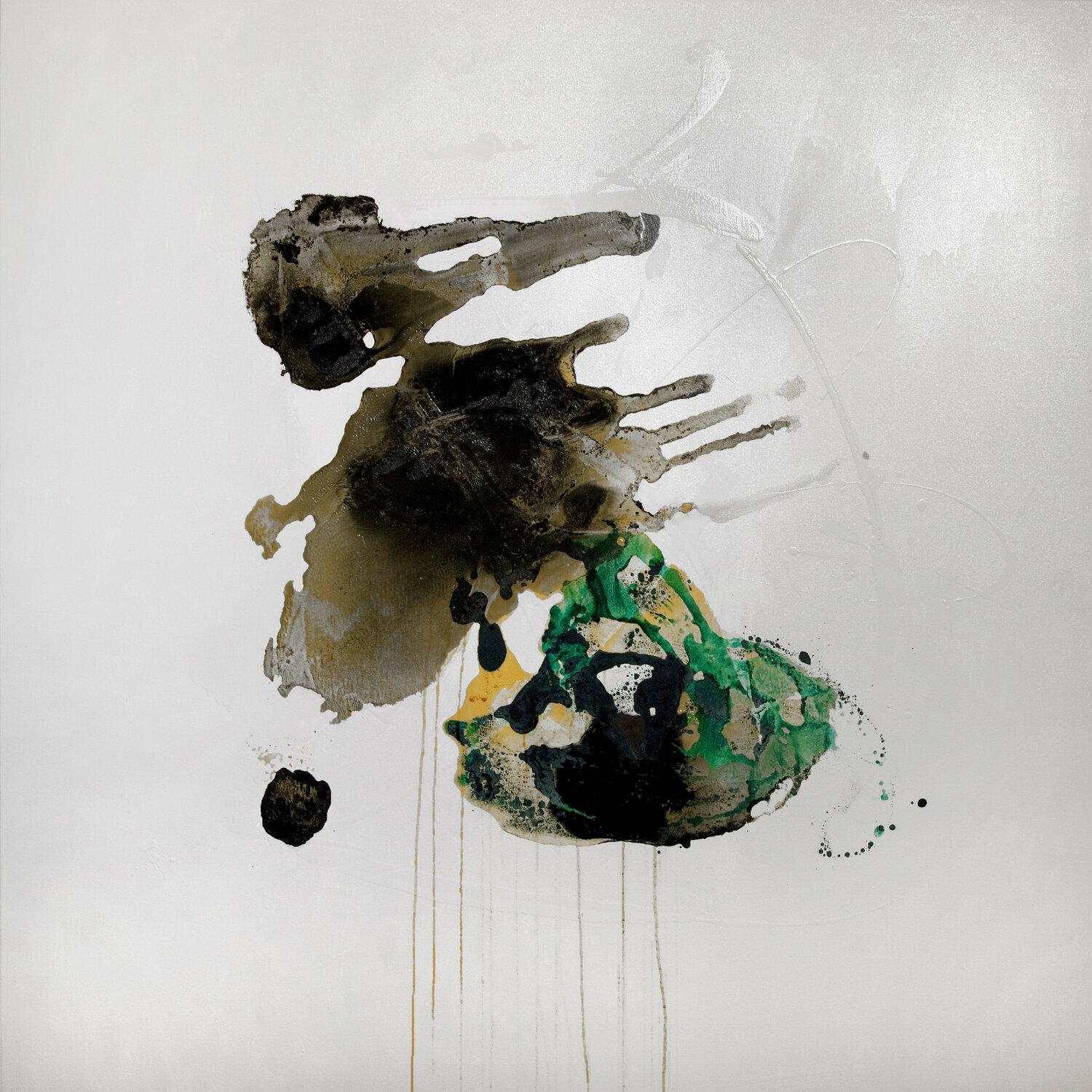 Ink Painting - Green by Sara Abbott (2016) : Other Media Acrylic, Ink ...