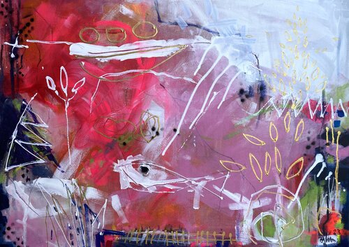 Home is Paradise No.3 by Bea Schubert (2023) : Painting Acrylic, Pastel ...