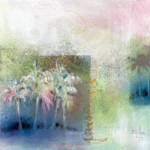 Paradise No.1 by Bea Schubert (2023) : Painting Acrylic, Spray Paint on ...