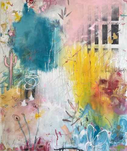 My home and my heart No.7 by Bea Schubert (2025) : Painting Acrylic ...