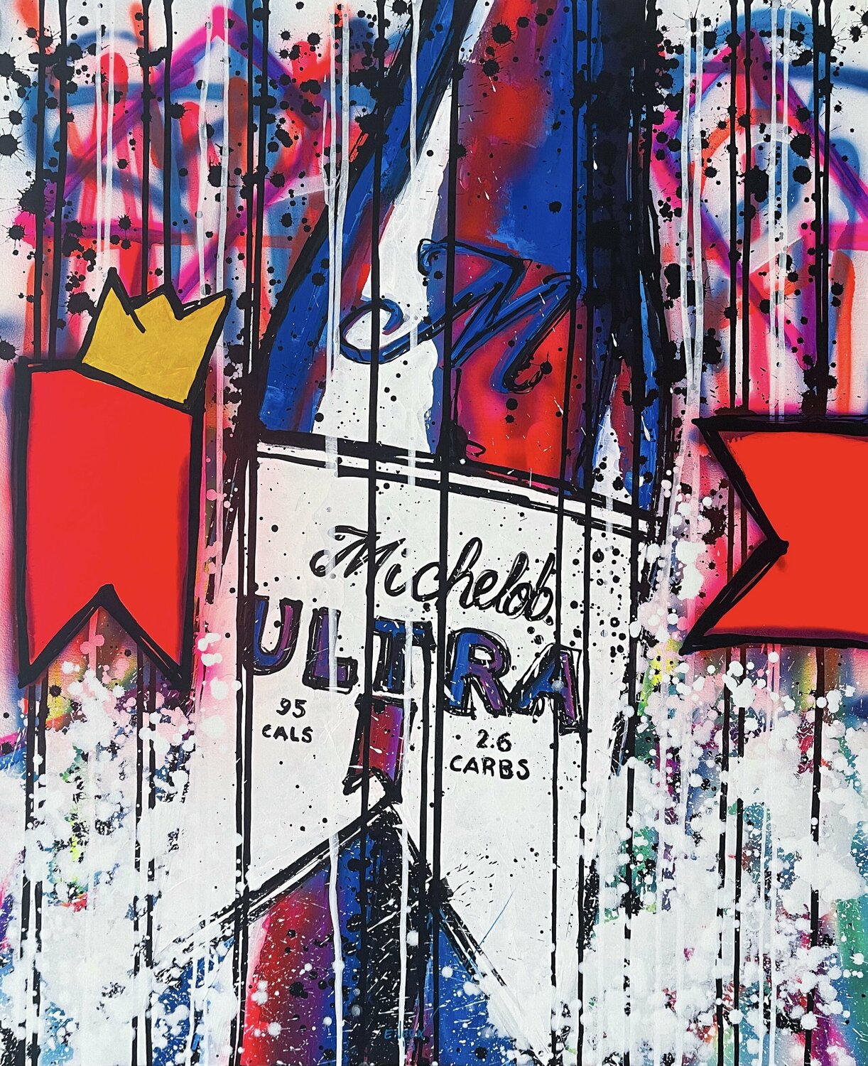 Michelob Ultra by Esteban Vera (2021) : Painting Acrylic, Graffiti on ...