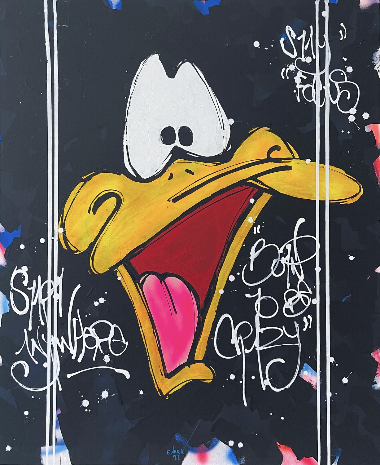 Born to be crazy by Esteban Vera (2022) : Painting Acrylic, Graffiti on ...