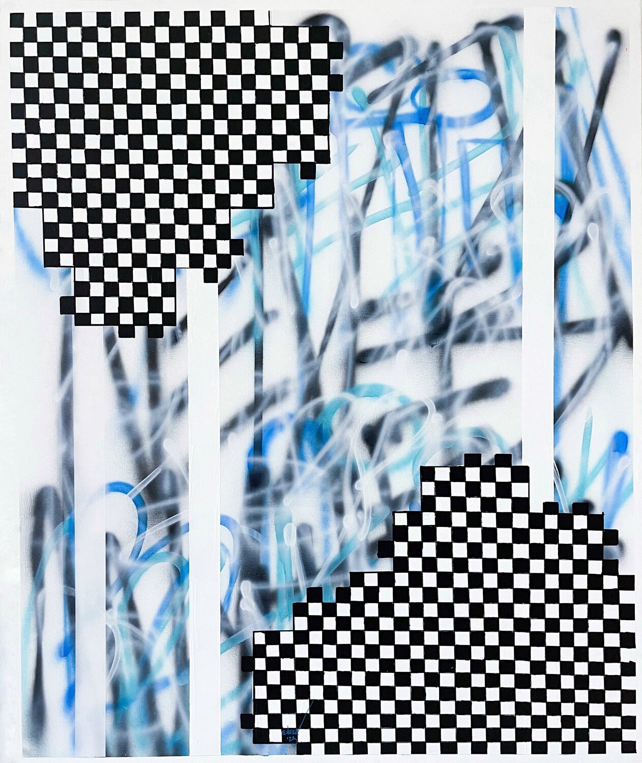 Envolving Pathways by Esteban Vera (2023) : Painting Acrylic, Spray ...