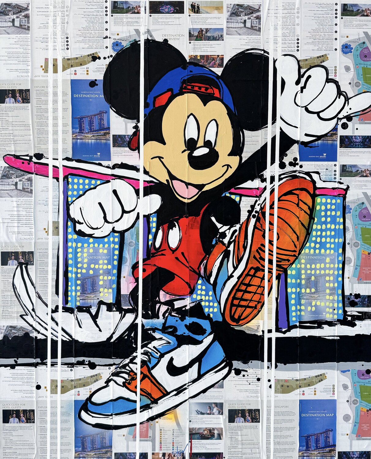 Epic Elevation by Esteban Vera (2023) : Painting Acrylic, Collage on ...