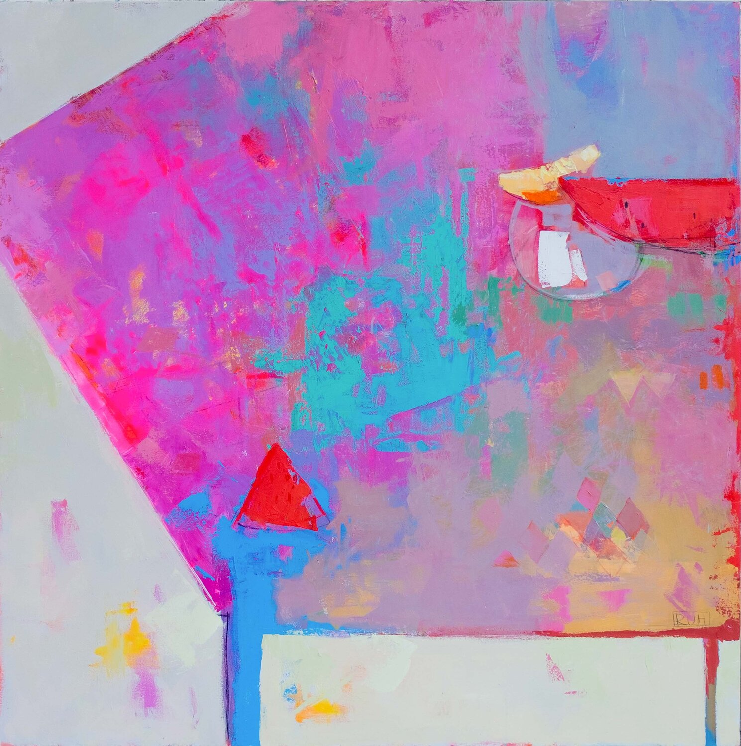 Summer table by Ruhulla Hasanzade (2024) : Painting Acrylic, Oil on Canvas - Singulart
