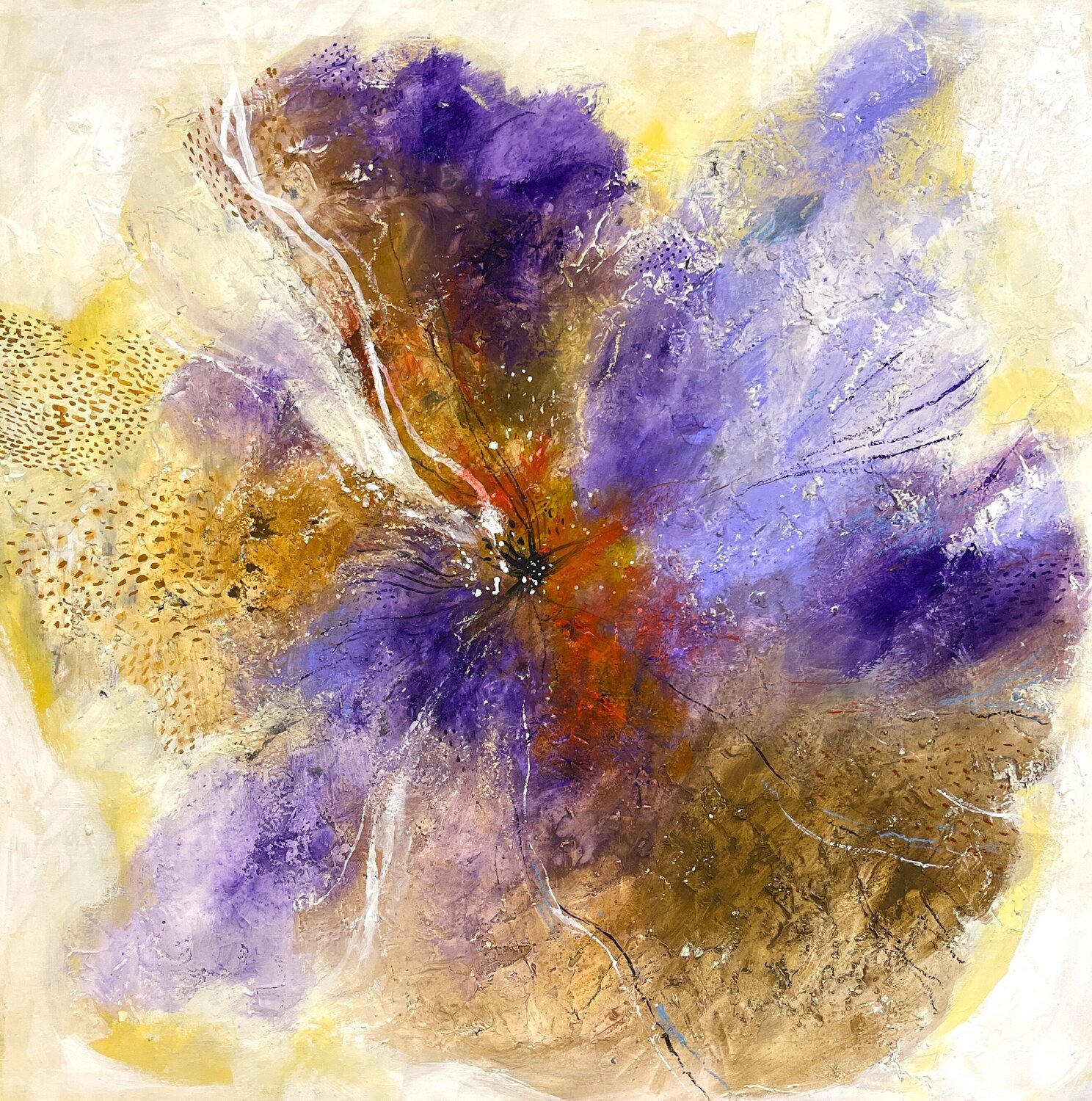 Un fiore immaginario by Alessandro Andreuccetti (2022) : Painting ...