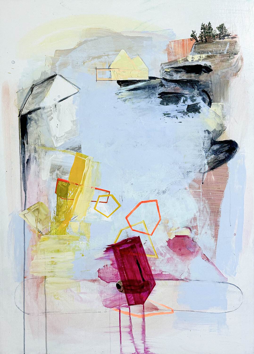 Overviewing by Catherine Richardson (2024) : Painting Acrylic on Wood ...