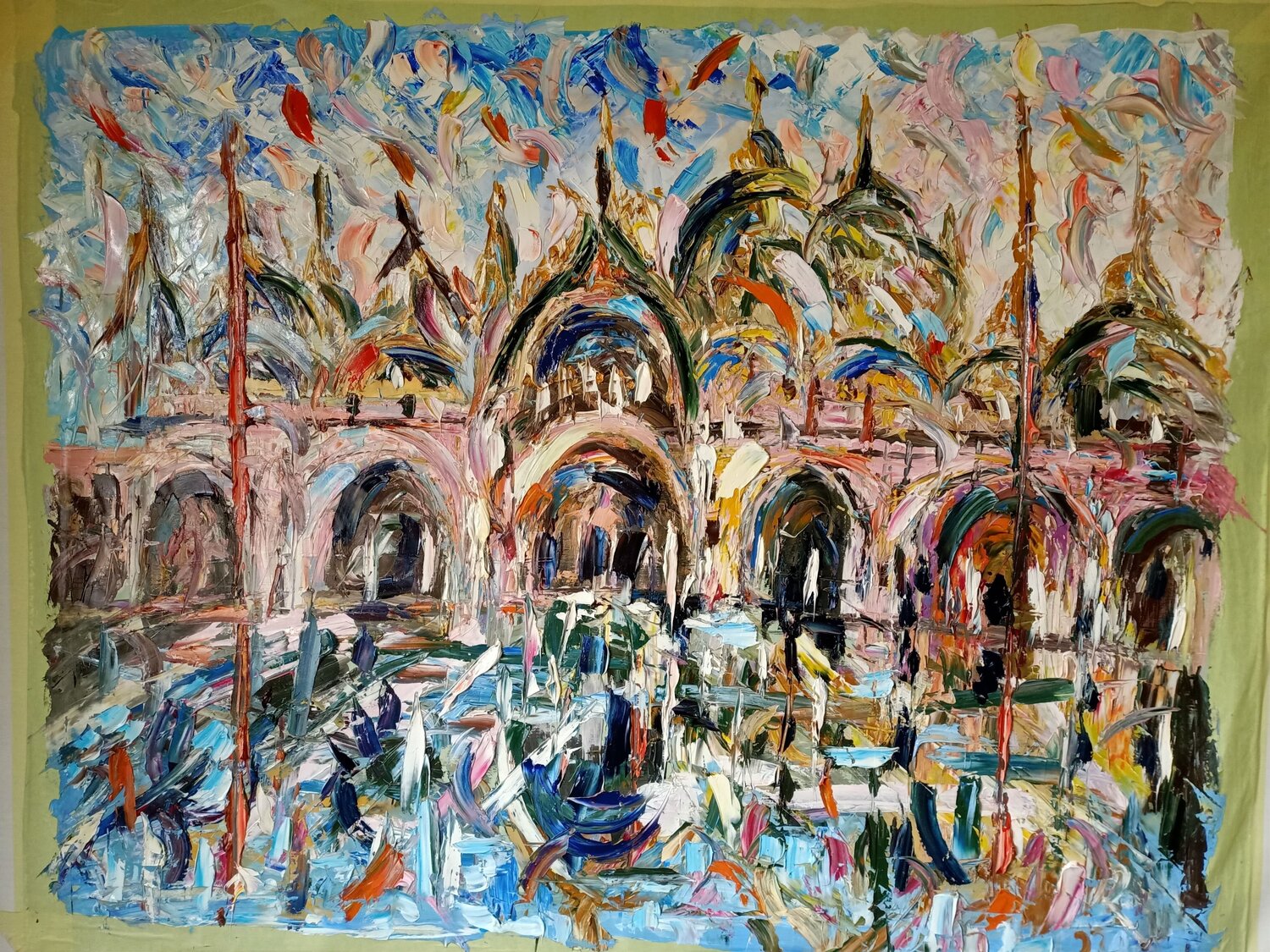 Basilica di San Marco by Antonino Puliafico (2022) : Painting Oil on ...