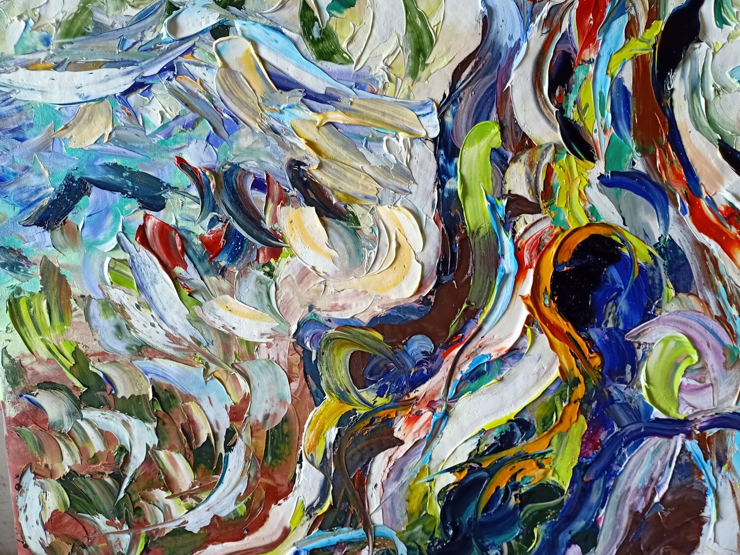 Luci tra i rami by Antonino Puliafico (2023) : Painting Oil on Canvas ...