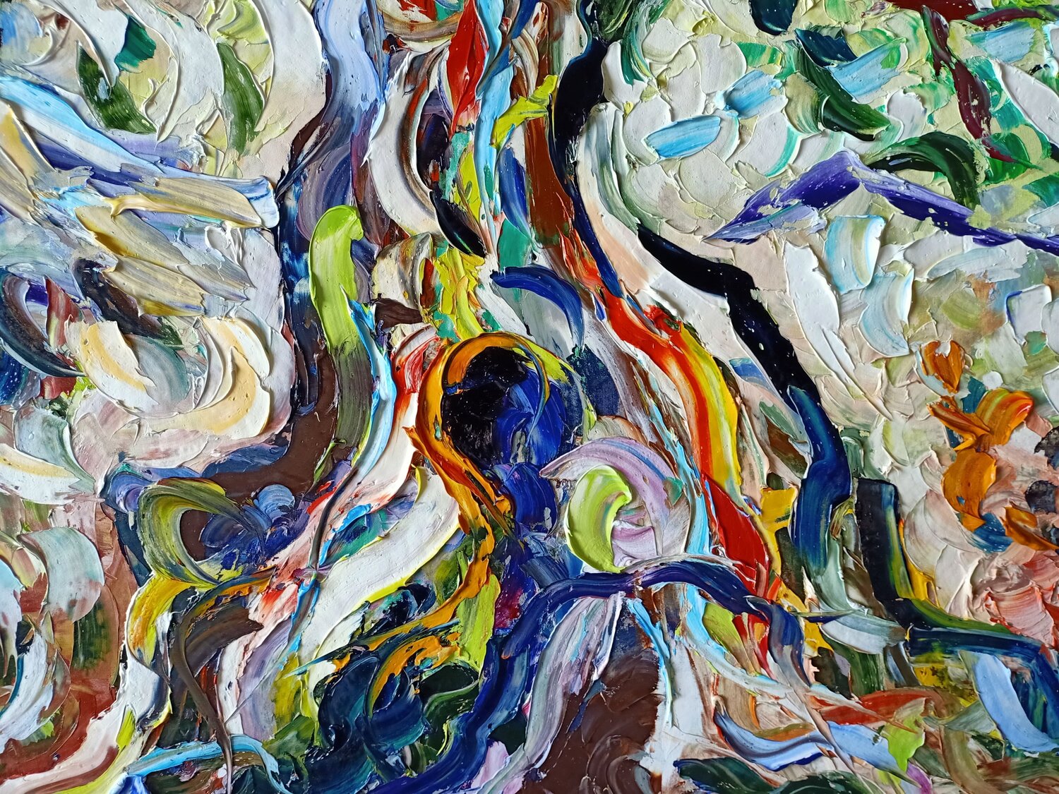 Luci tra i rami by Antonino Puliafico (2023) : Painting Oil on Canvas ...