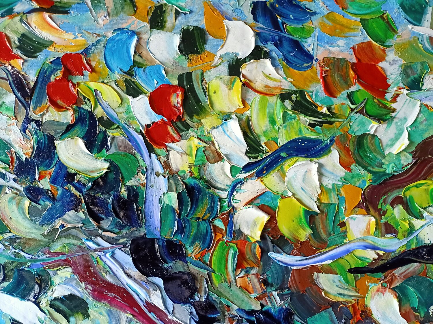 Luci tra i rami by Antonino Puliafico (2023) : Painting Oil on Canvas ...