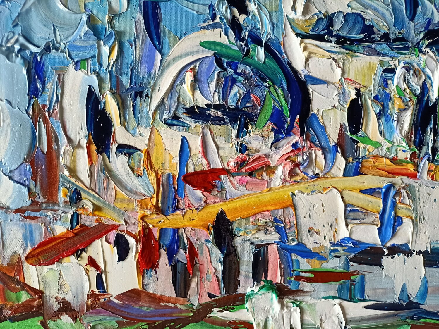 Lungo il canale by Antonino Puliafico (2023) : Painting Oil on Canvas ...