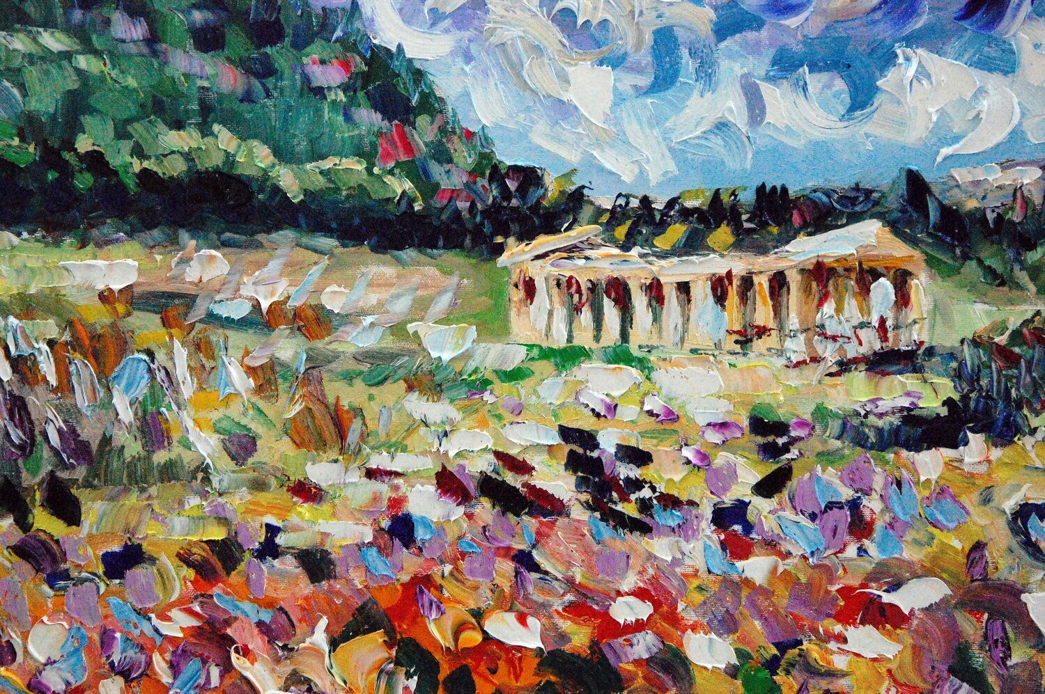 Valle dei templi by Antonino Puliafico (2020) : Painting Oil on Canvas ...