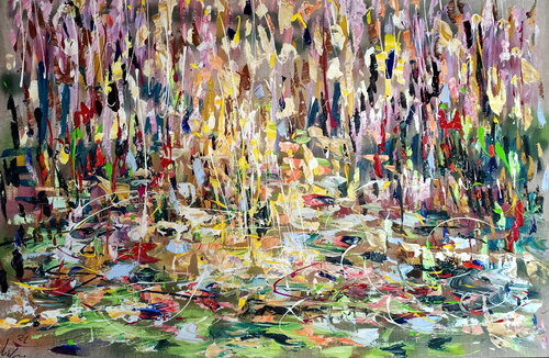 Stagno e ninfee by Antonino Puliafico (2021) : Painting Acrylic on ...