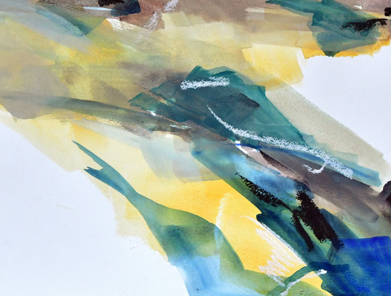 Feld by Matthias Oppermann (2020) : Work on Paper Watercolor, Charcoal ...