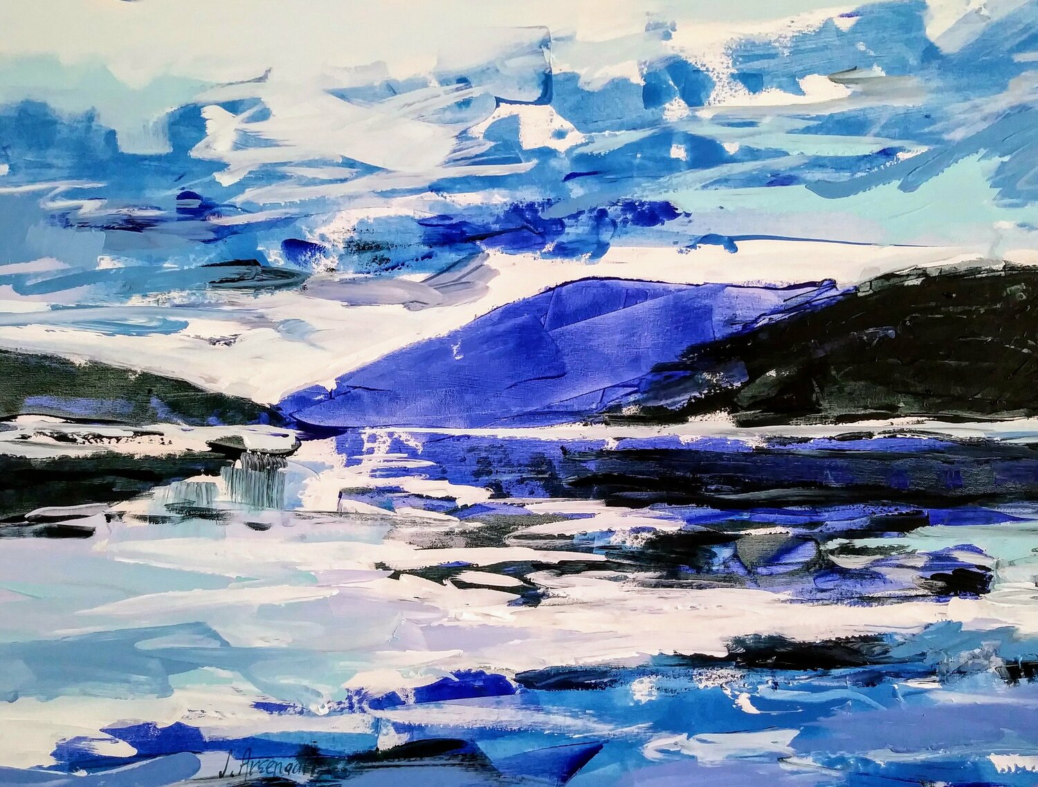 Northern Bay by Judy Arsenault (2020) : Painting Acrylic on Canvas ...