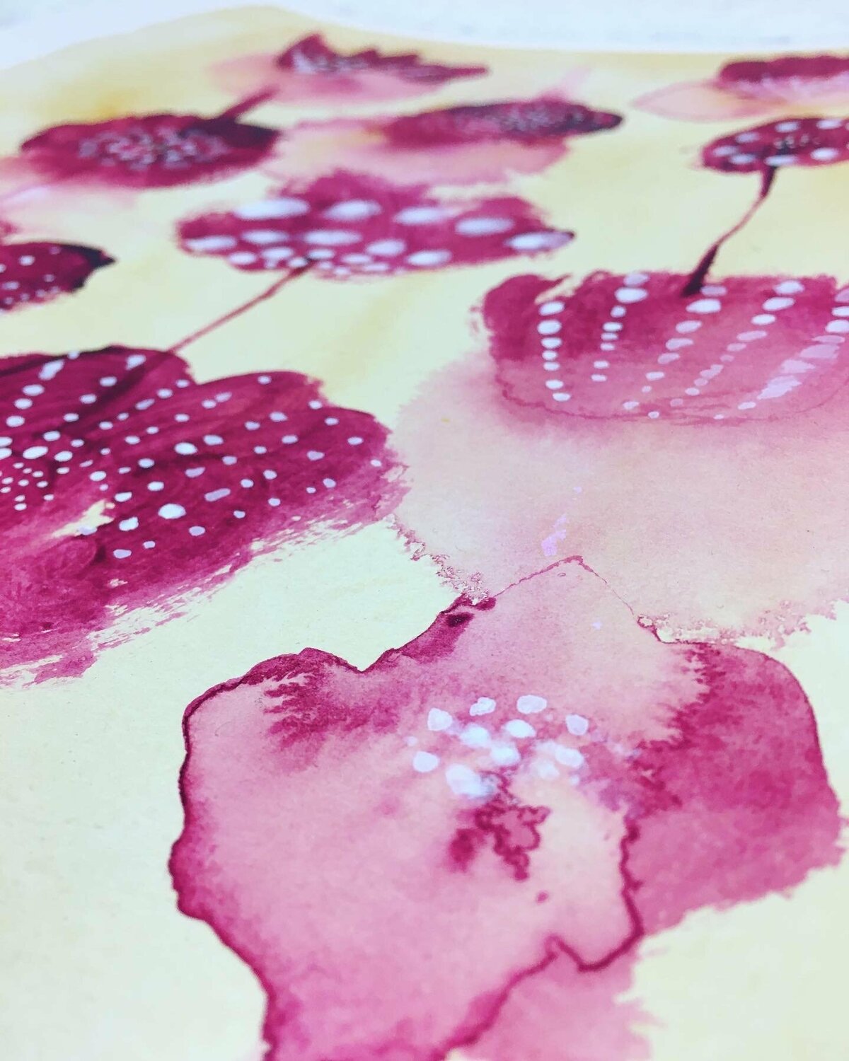 Verbindung Nr. 2 von Corina Capri (2020): Werk auf Papier Acryl, Filz ...