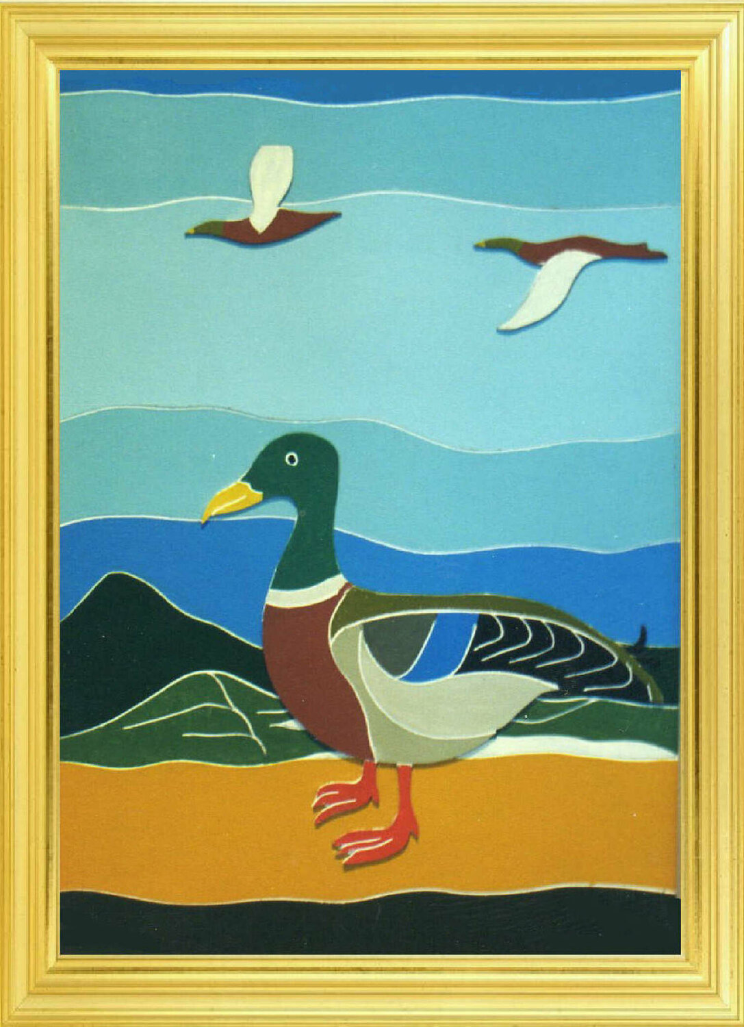 Pato by Paul Leone (2006) : Painting Acrylic, Collage on Wood - Singulart