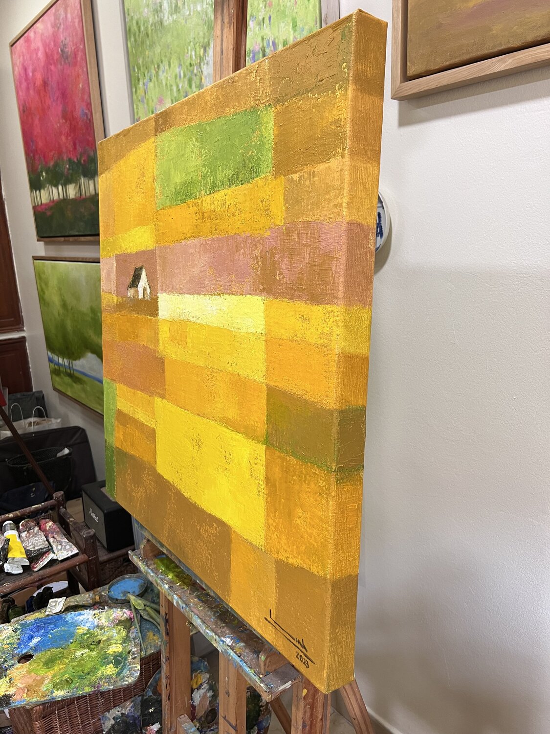 Haverst day 2023 by Vuong Linh (2023) : Painting Oil on Canvas - Singulart