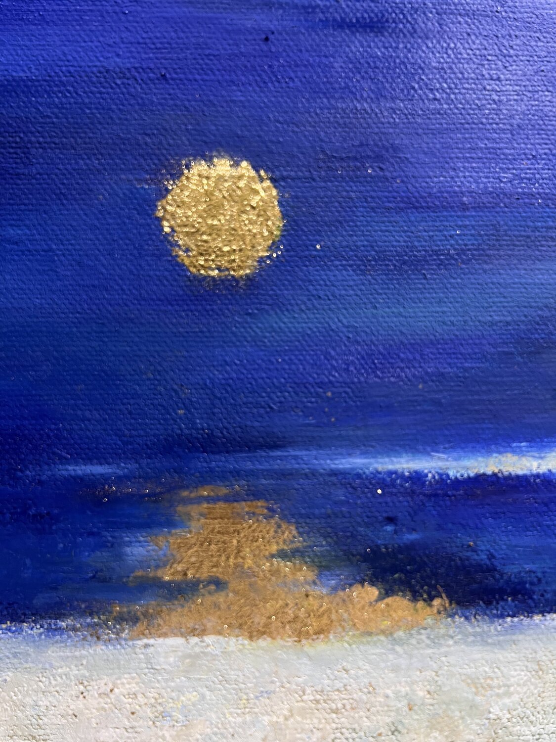Full moon by Vuong Linh (2024) : Painting Oil on Canvas - Singulart
