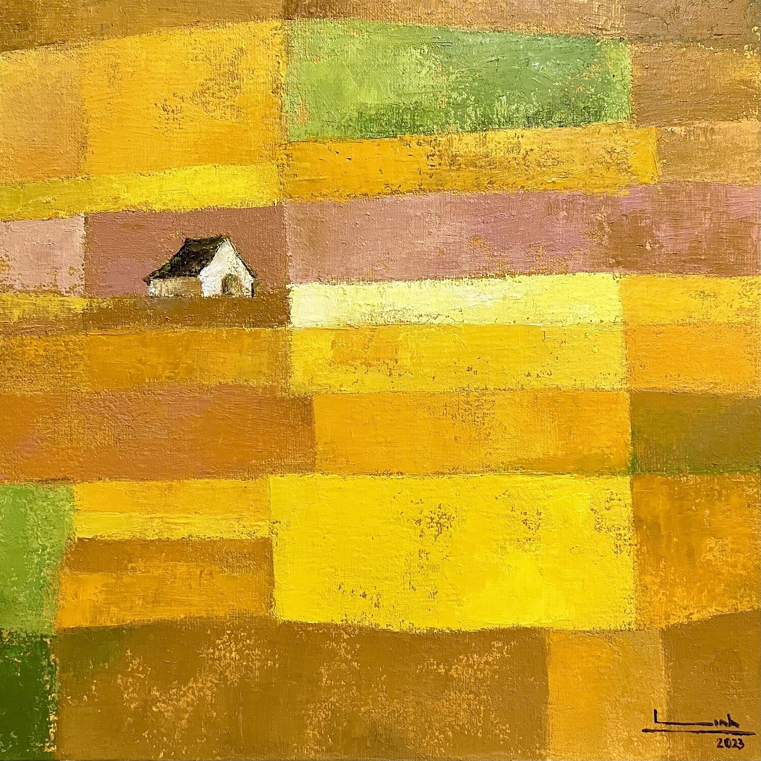 Haverst day 2023 by Vuong Linh (2023) : Painting Oil on Canvas - Singulart