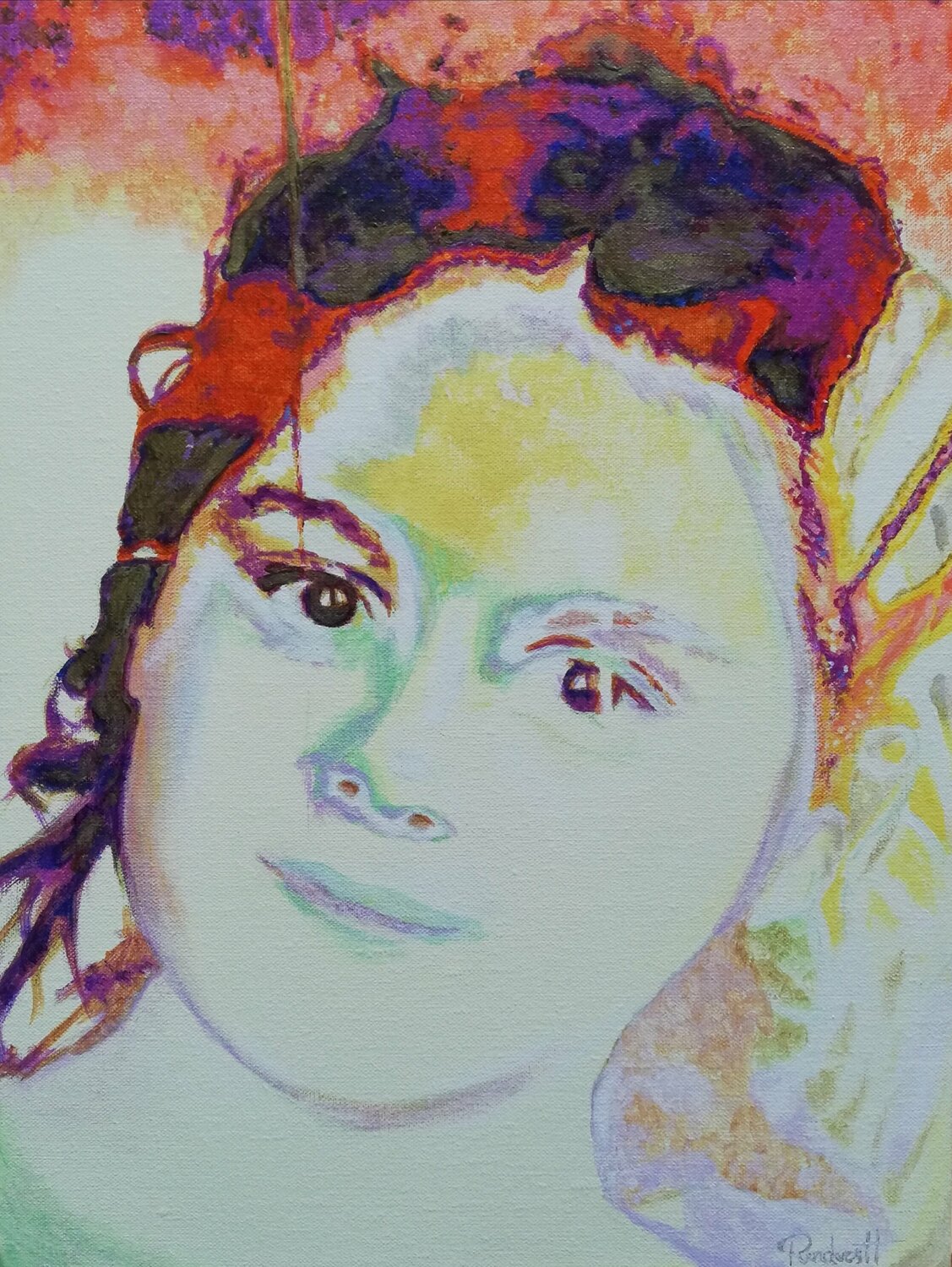Lovely Lucy by Helga Renders (2021) : Painting Acrylic on Linen - Singulart