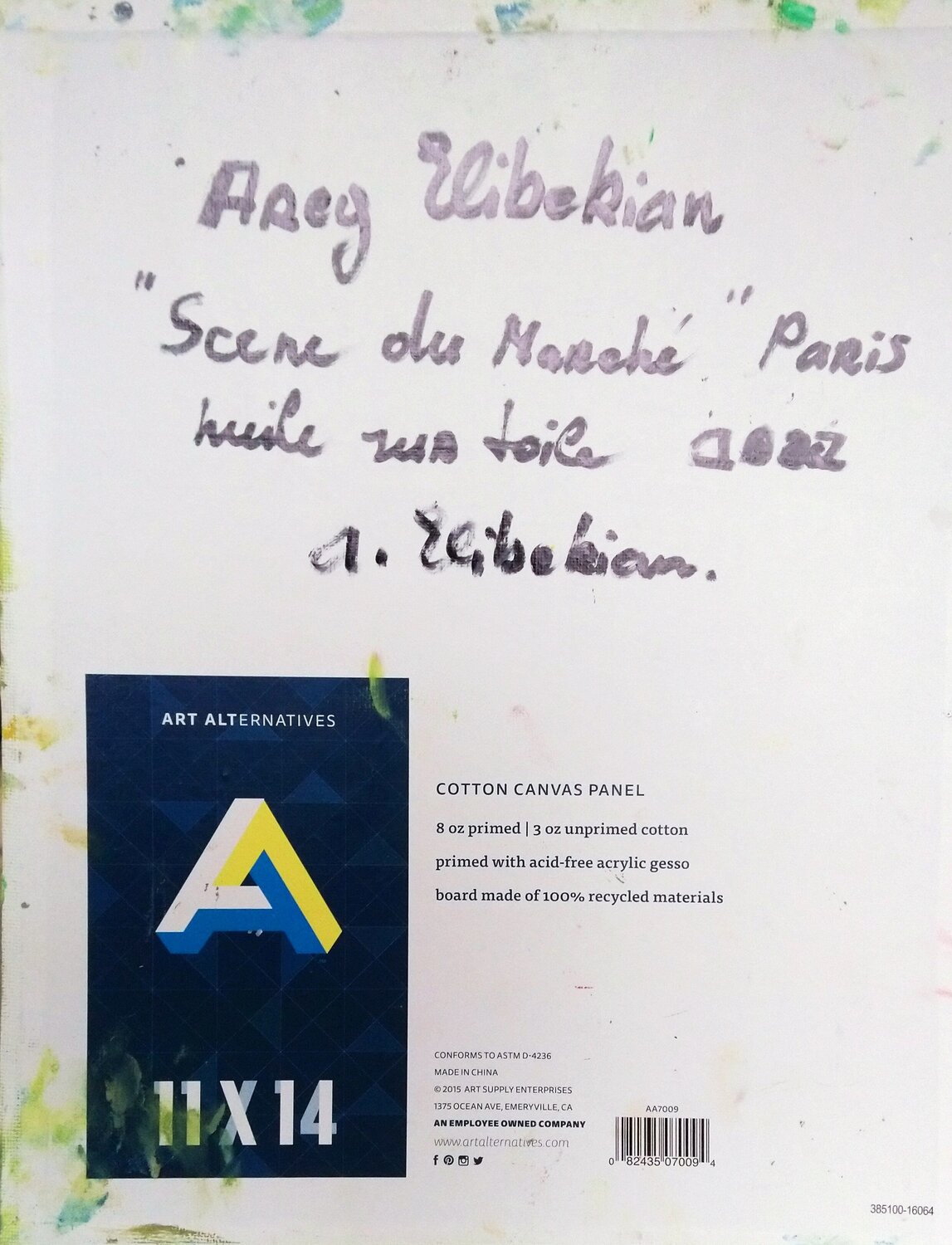 Scène du Marché a Paris by Areg Elibekian (2022) : Painting Oil on ...