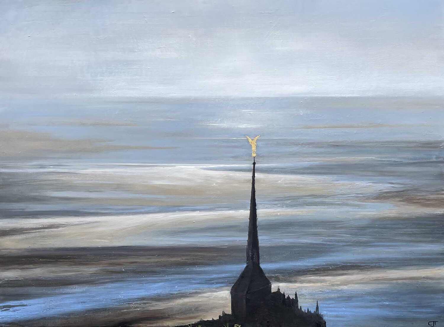 Archange Saint Michel de Claire Jombart (2023) : Peinture Huile sur Lin ...