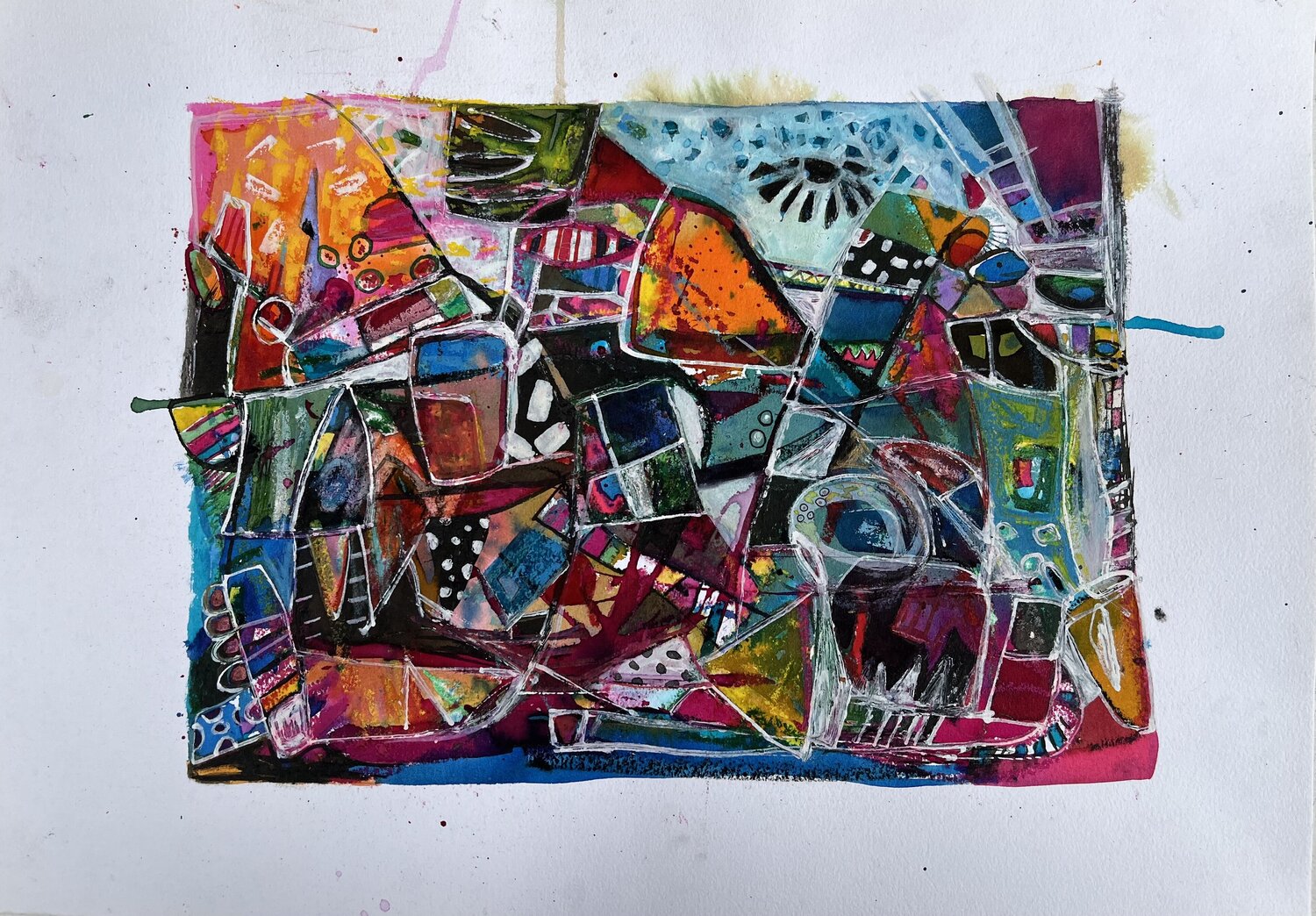 Despliegue 02 by Sandra Botner (2019) : Painting Watercolor on Paper ...