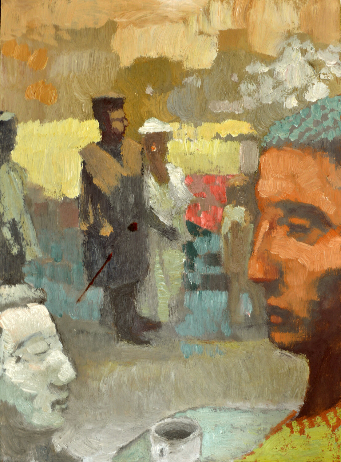 Ritual by Imad Habbab (2022) : Painting Oil on Wood - Singulart