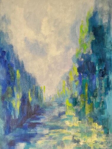 Scandinavian Autumn by Aase Lind (2018) : Painting Acrylic, Pencil on ...