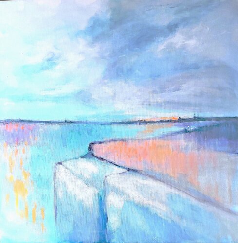 Scandinavian Autumn by Aase Lind (2018) : Painting Acrylic, Pencil on ...