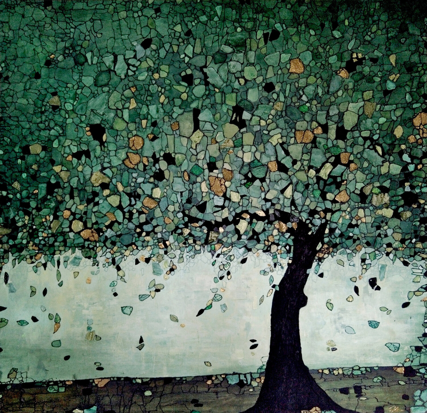 Arbre de Vie 3 by Sophie Cantou (2023) : Painting Acrylic, Collage on ...