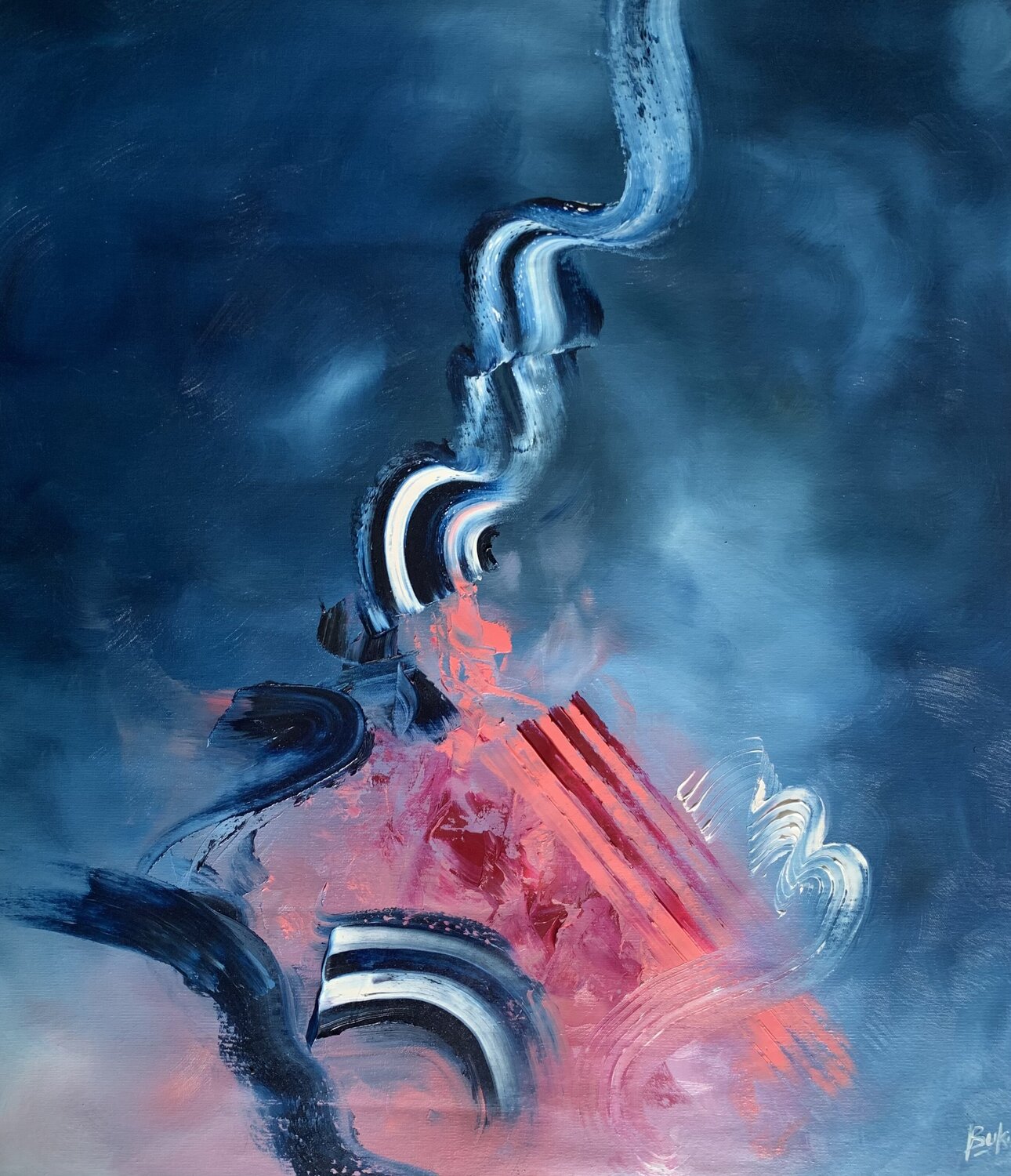 Midnight story by Sumali Piyatissa (2022) : Painting Oil on Canvas - Singulart