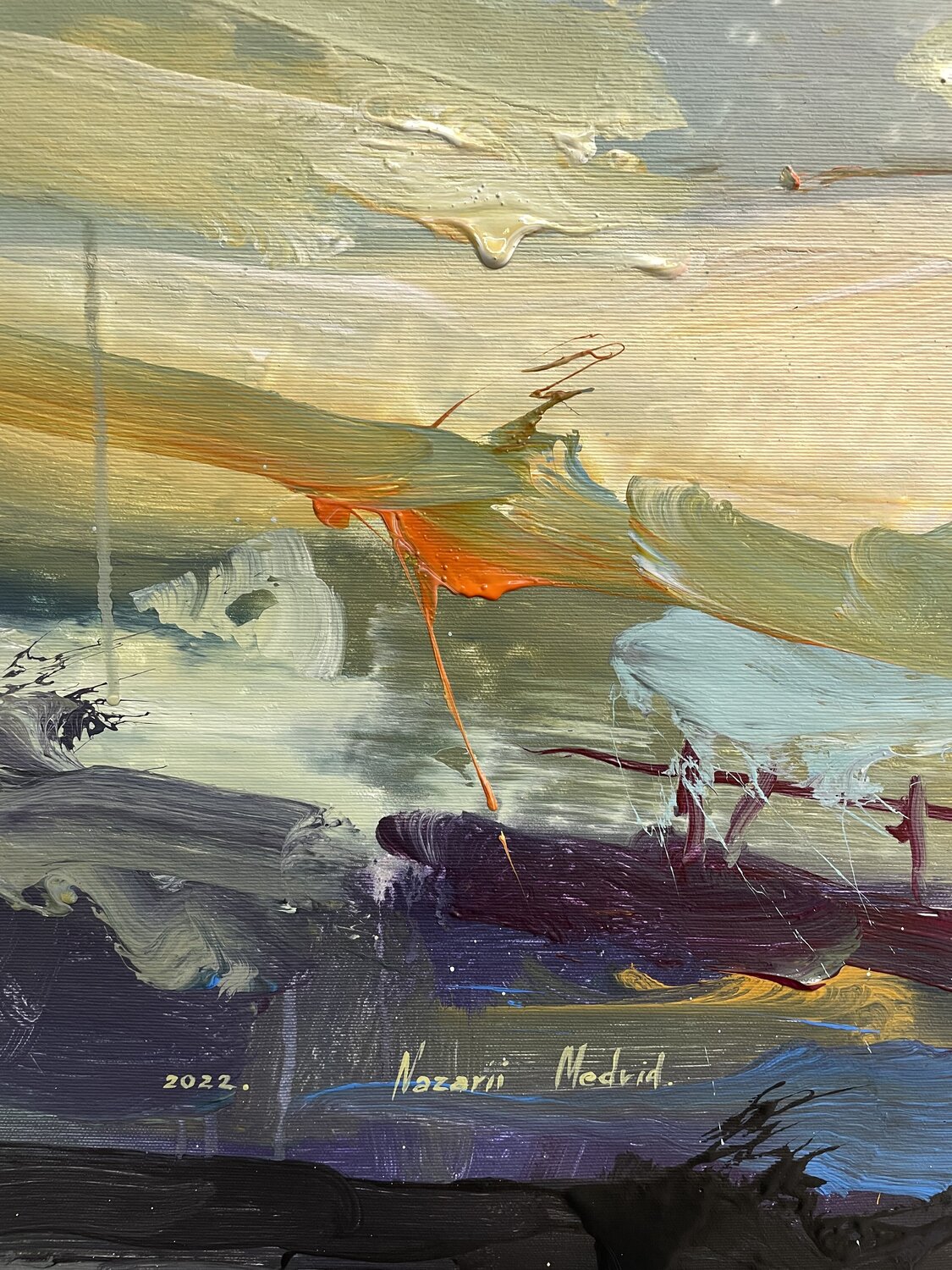 association 217 by Nazarii Medvid (2022) : Painting Acrylic on Canvas ...